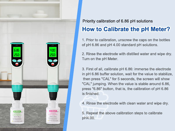 YIERYI pH Tester for Food, Digital pH Meter for Food, Food pH Tester f ...